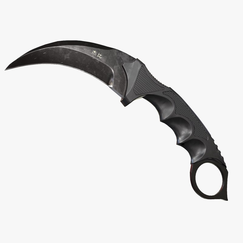 Karambit 전술 칼 단검 AAA 게임 무기 3D 모델 - TurboSquid 1421140