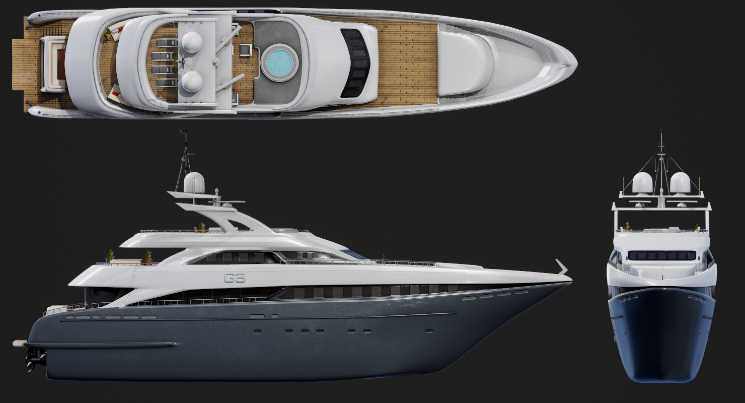Superyacht g3 3D model - TurboSquid 1421683