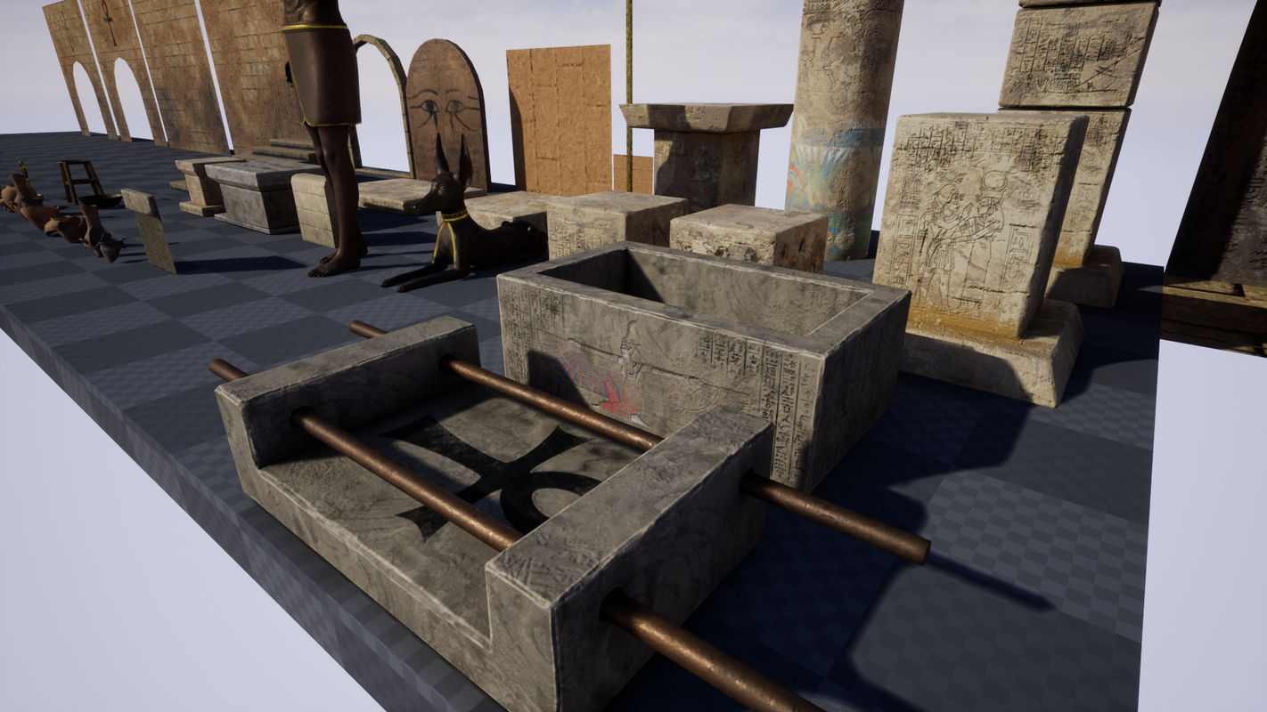 Egyptian tombs 3D model - TurboSquid 1421766