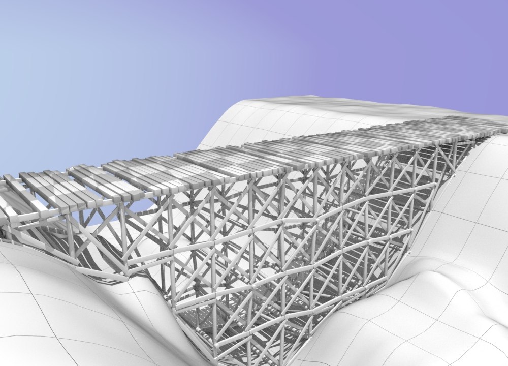 Construção de ponte Modelo 3D - TurboSquid 1421707