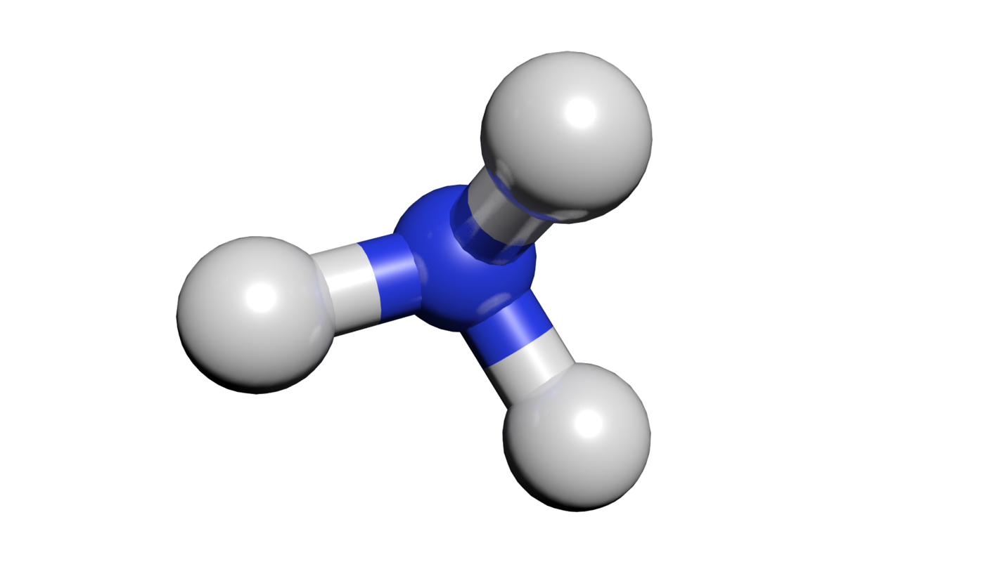 3D nh3 molecule ammonia - TurboSquid 1421782