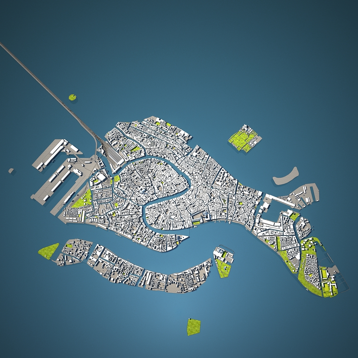 Venice skyline 3D model - TurboSquid 1421882