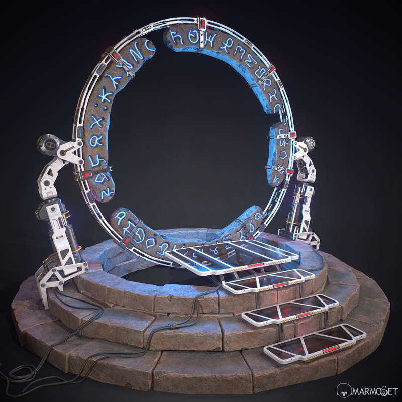 3D ancient teleport - TurboSquid 1421953