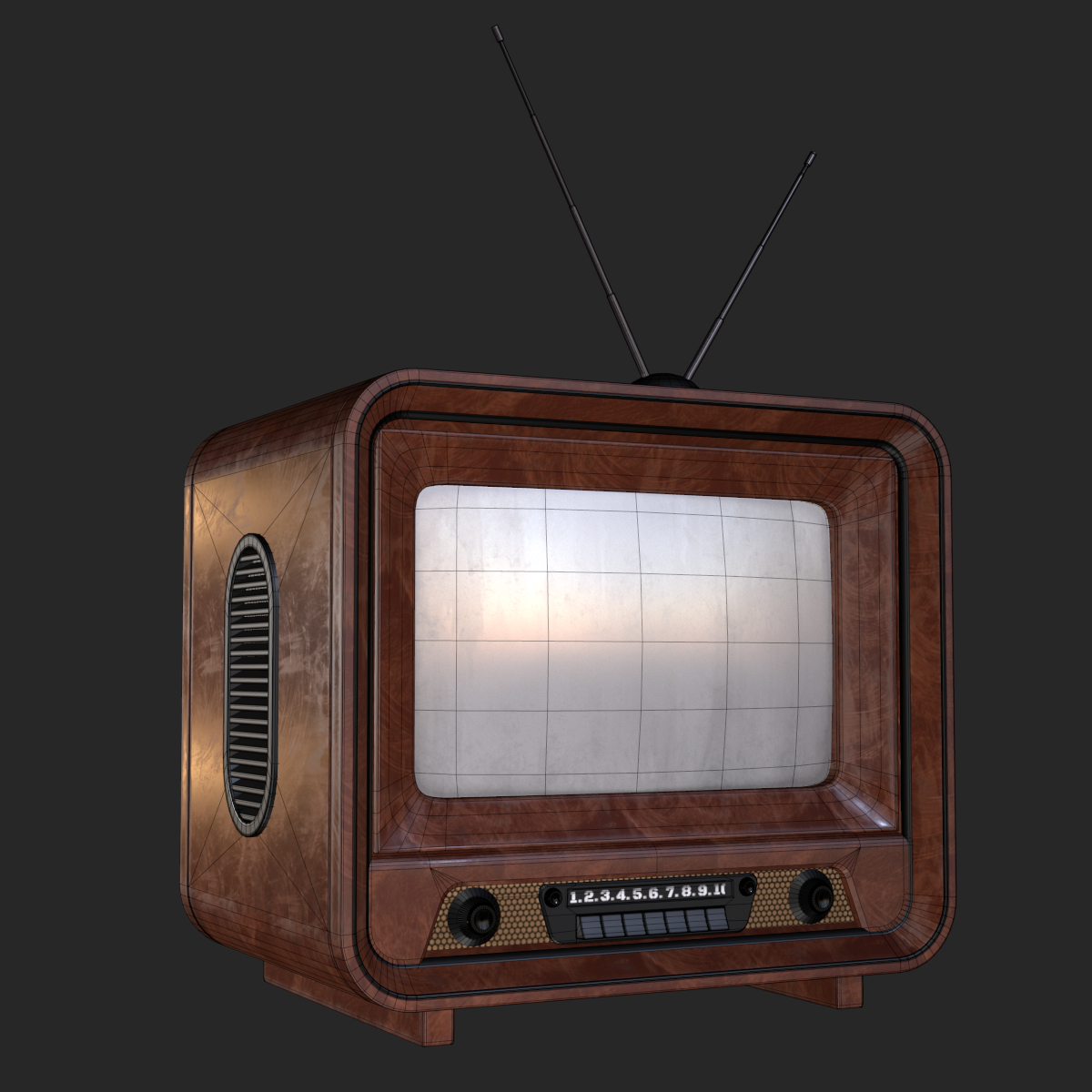 TV antiga antiga Modelo 3D - TurboSquid 1421964