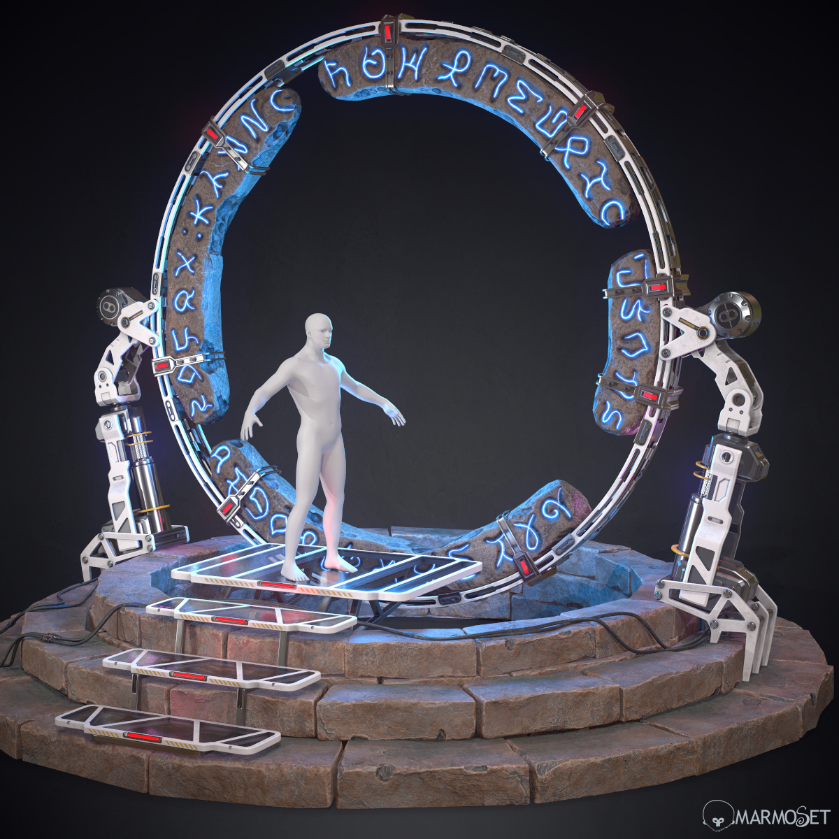 3D ancient teleport - TurboSquid 1421953