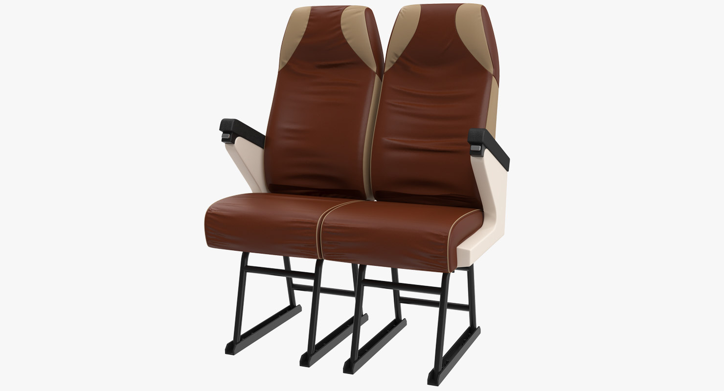 3D vintage bus passenger seats - TurboSquid 1422365