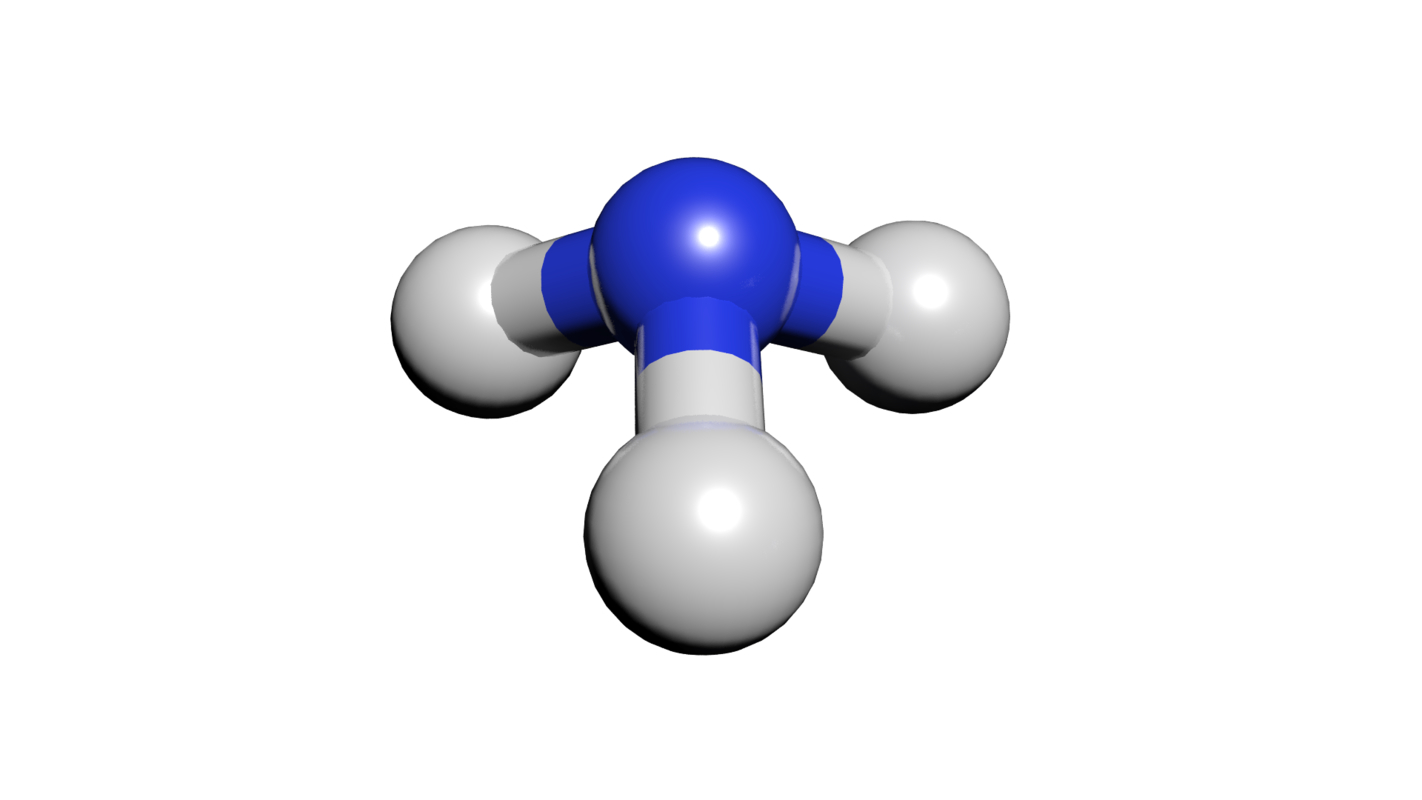 3D nh3 molecule ammonia - TurboSquid 1421782