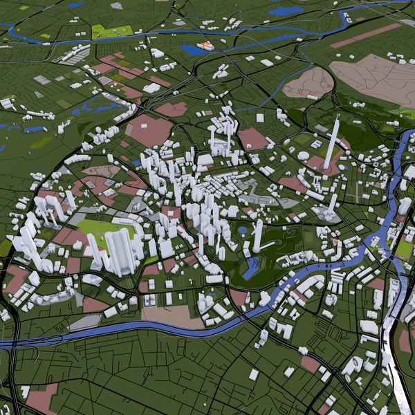 modelo 3d Ciudad de Kaula Lumpur - TurboSquid 1422175