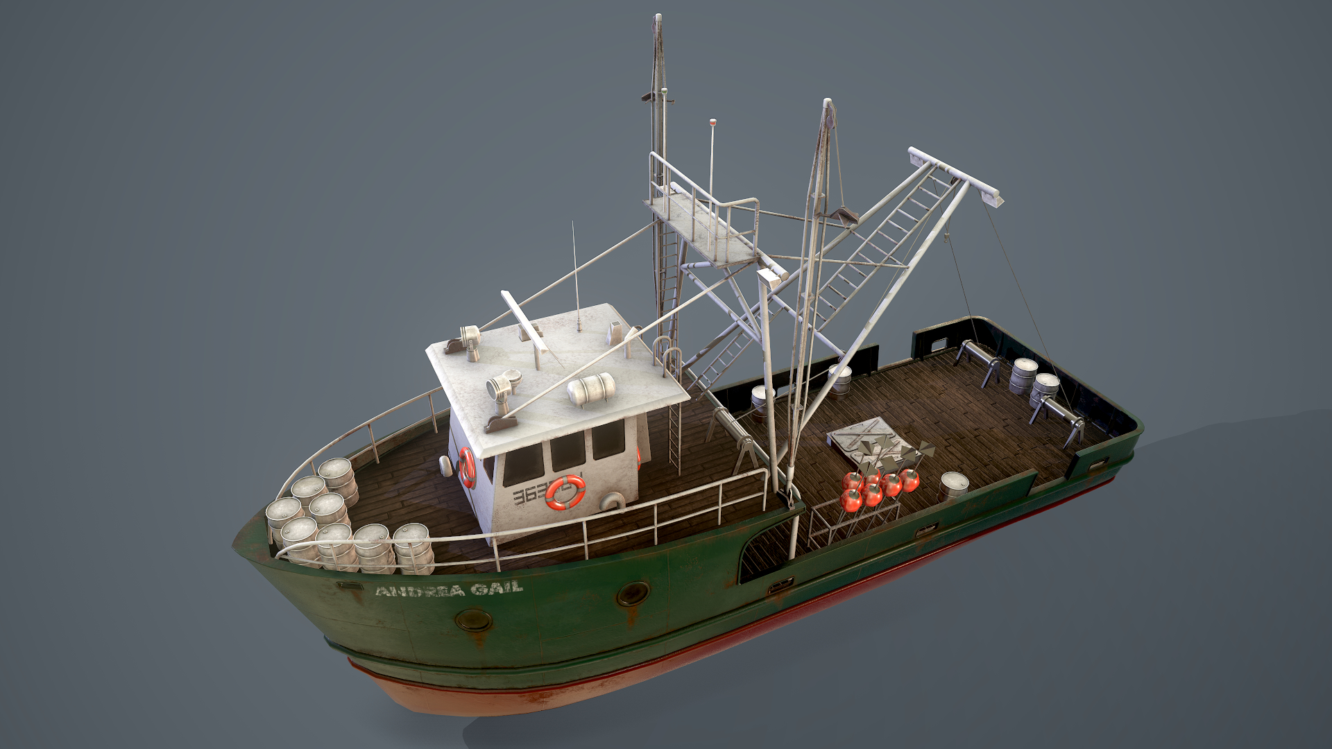Fishing boat 3D model - TurboSquid 1422233