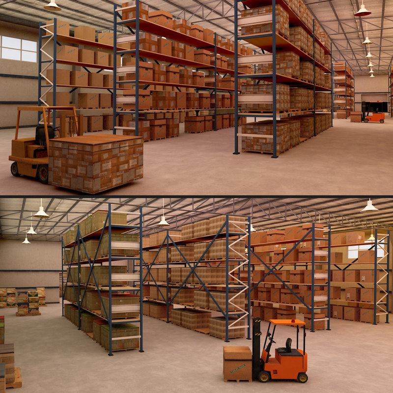 Modular warehouse scenes 3D model - TurboSquid 1422210