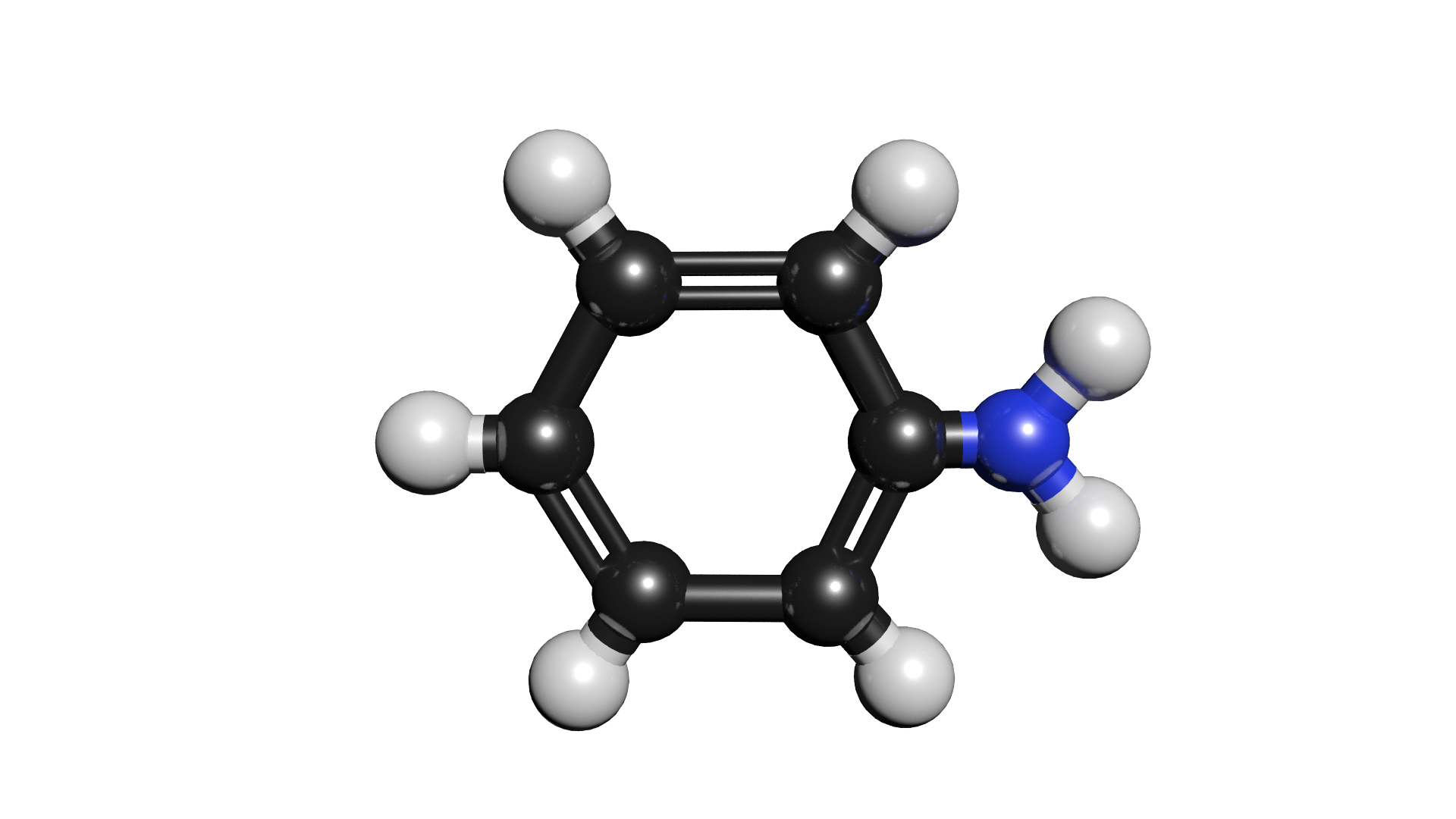 3D c6h5nh2 molecule aniline - TurboSquid 1422230