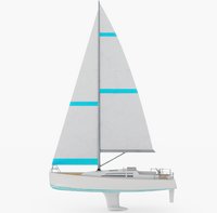 princess ii sailboat sails 3d max