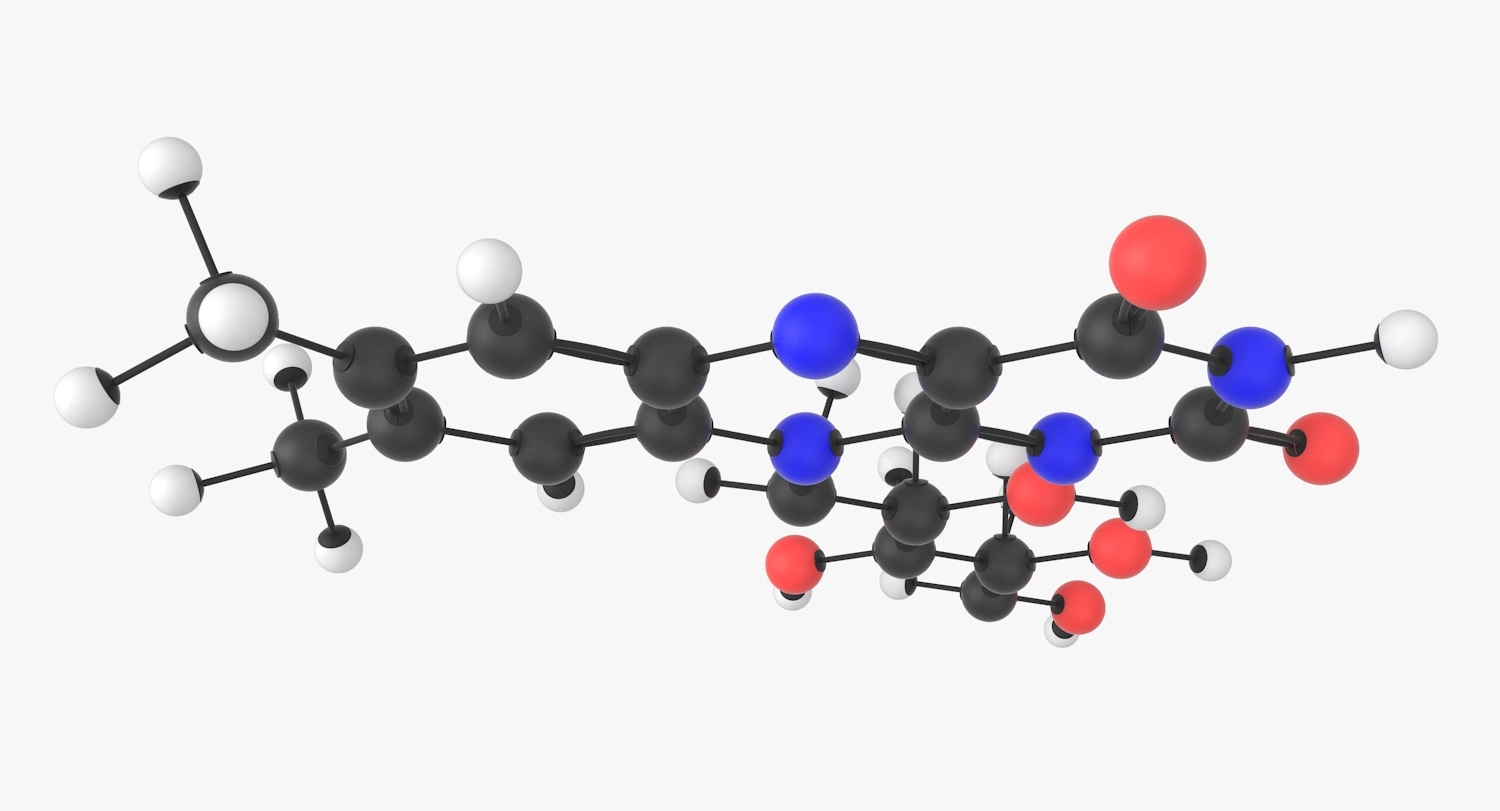 modèle 3D de Molécule de riboflavine de vitamine B2 - TurboSquid 1422556