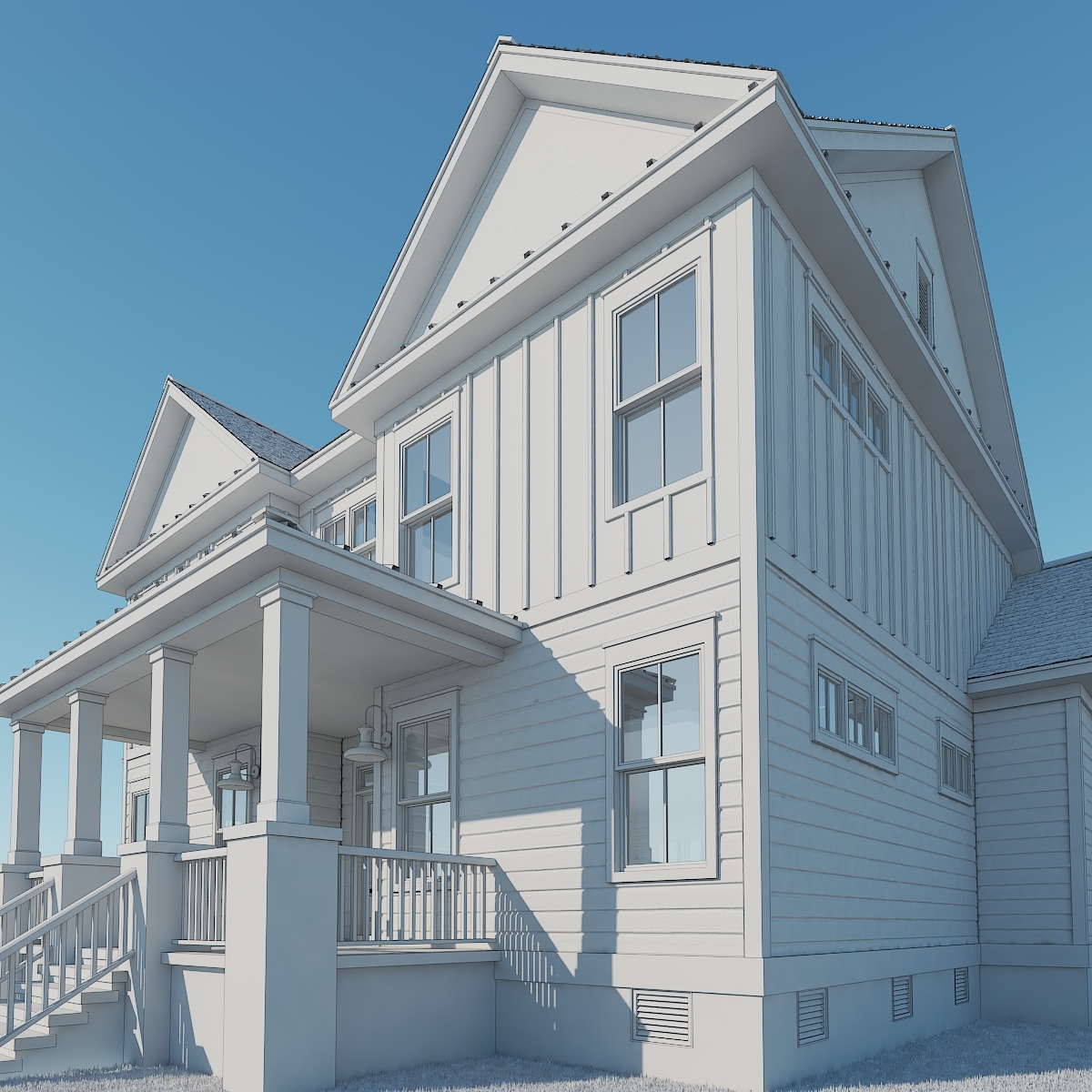 House home building 3D model - TurboSquid 1422684