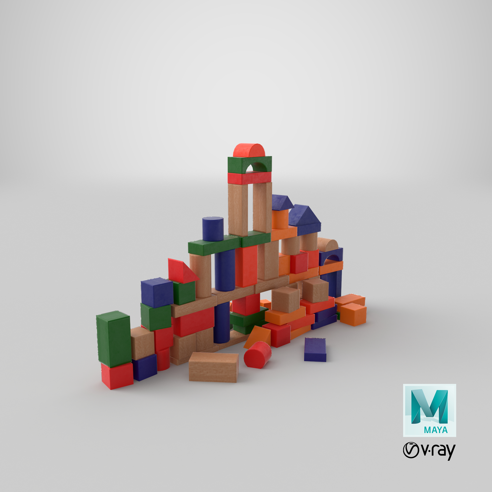 3D baby building blocks - TurboSquid 1222801