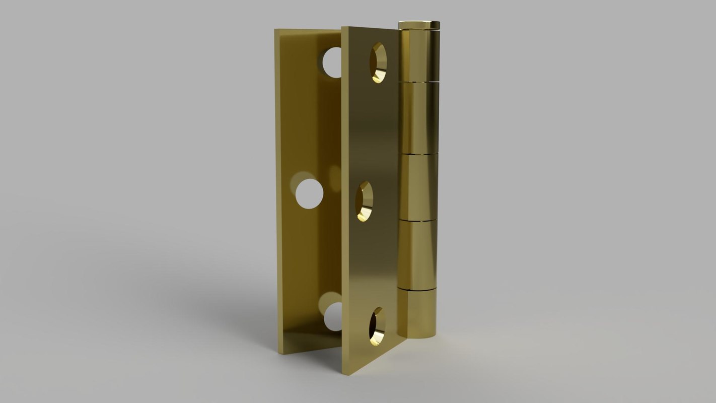 modelo 3d Bisagra de puerta (7.5 x 7.5 x 1 cm) - TurboSquid 1423071