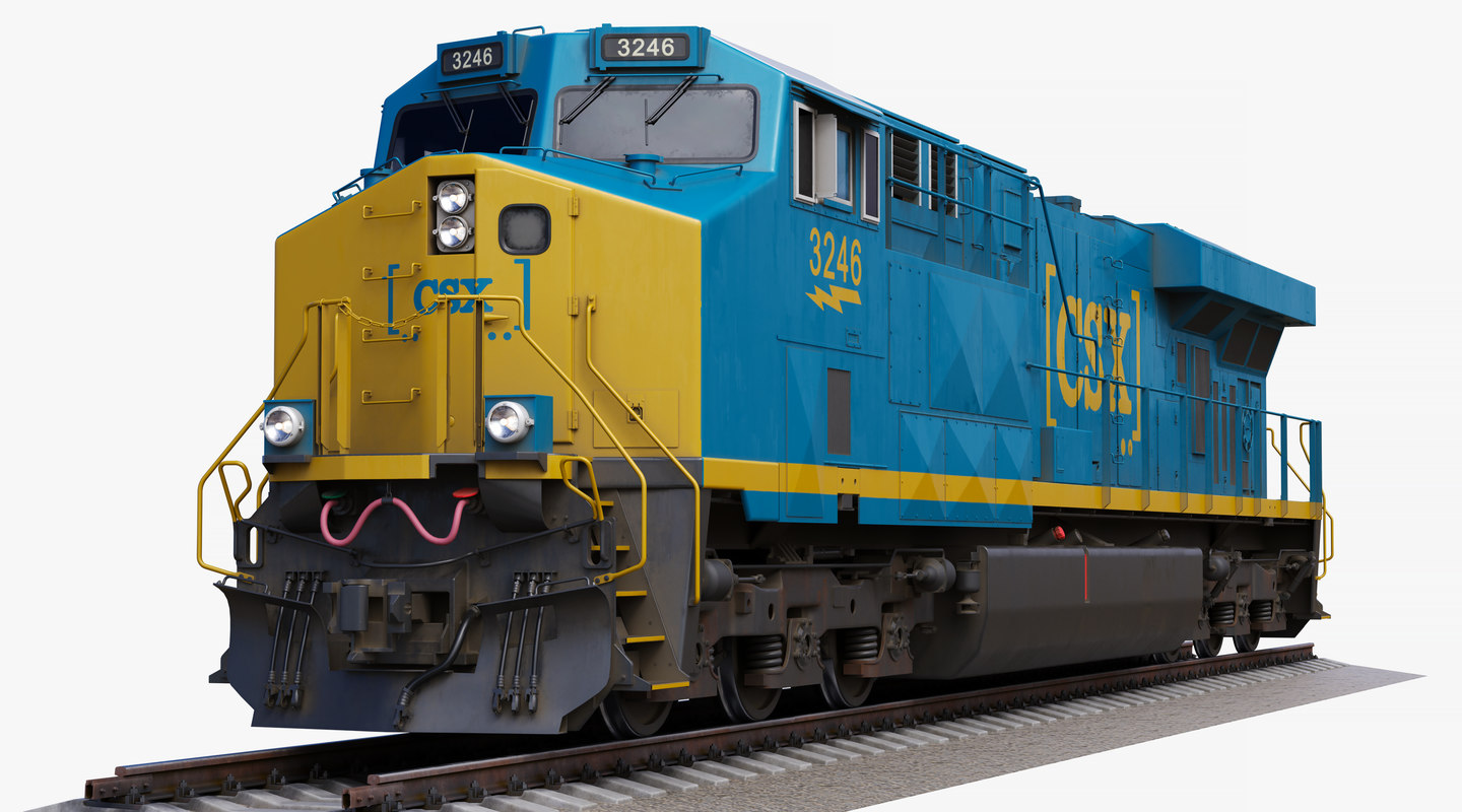 3D locomotive ge es44ac csx - TurboSquid 1422779