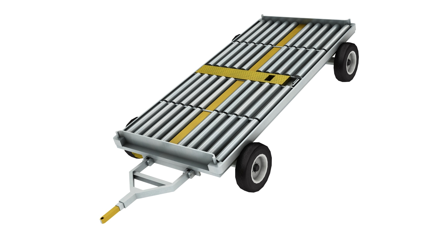 modelo 3d Aeropuerto Tug Trolley - TurboSquid 1422769