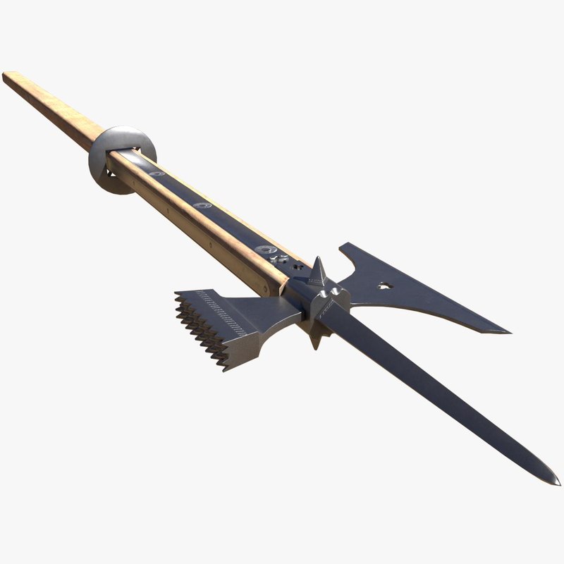 3D historically knightly pole axe - TurboSquid 1421502
