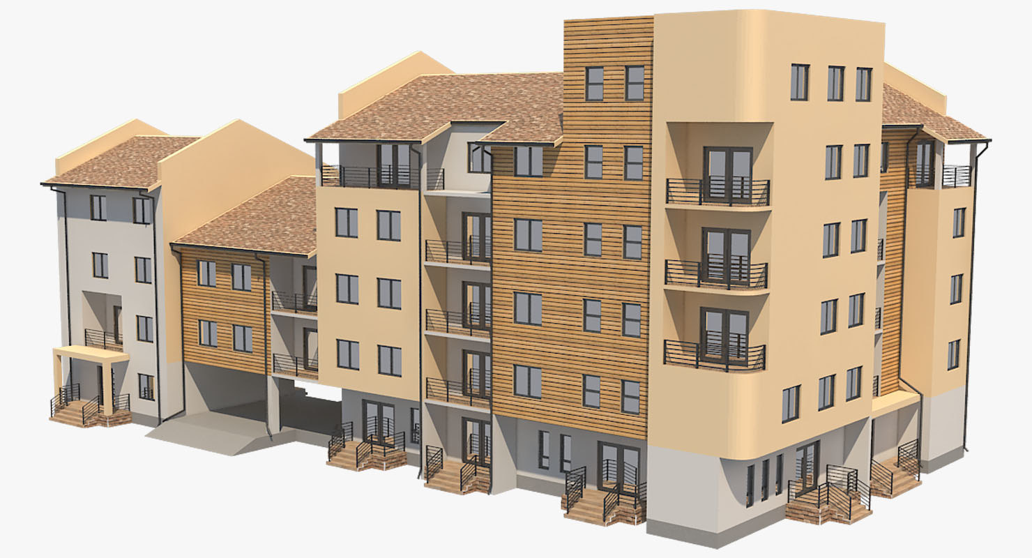 residential building 3d max