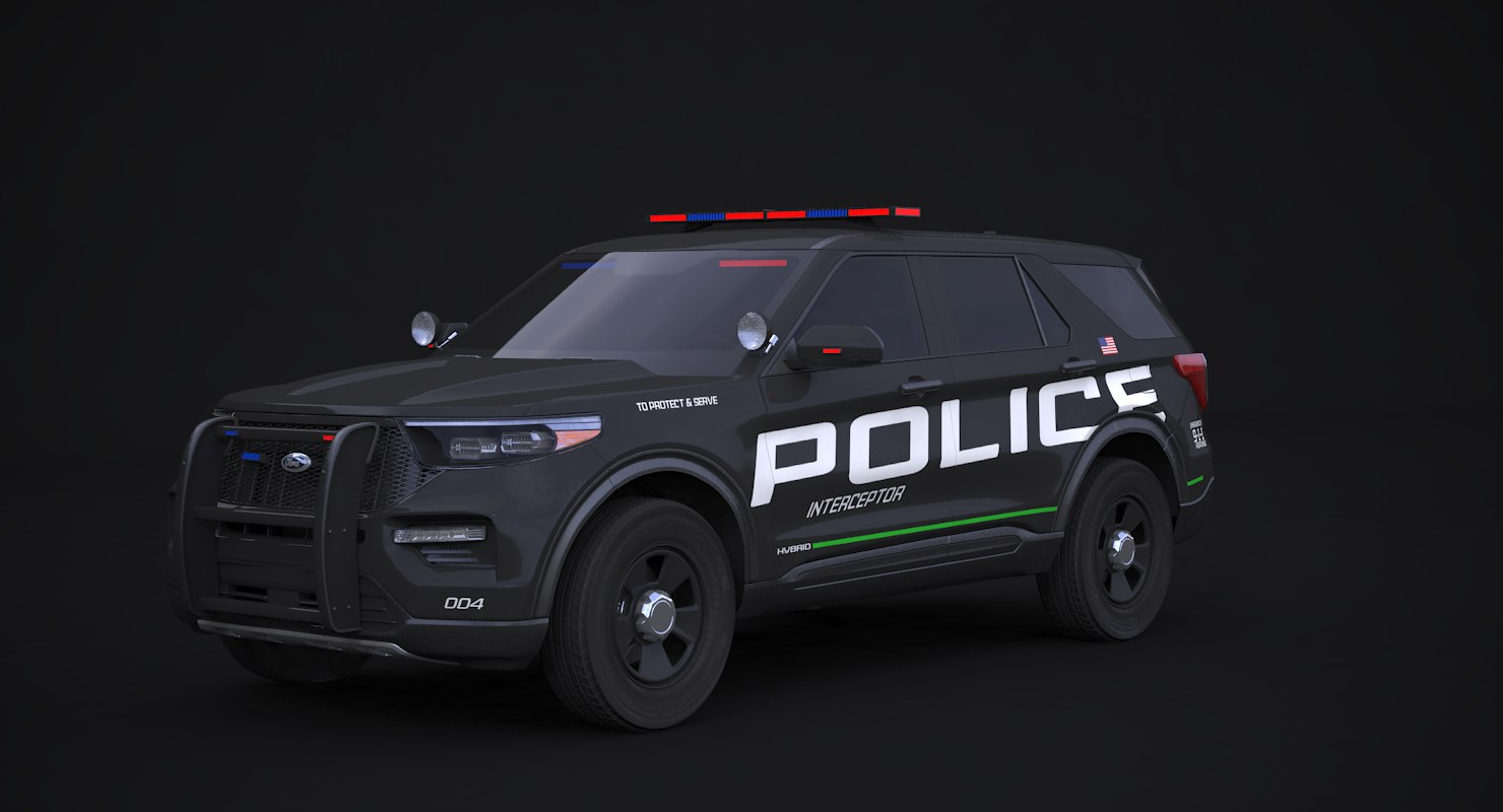 3D explorer 2020 police interceptor - TurboSquid 1422850