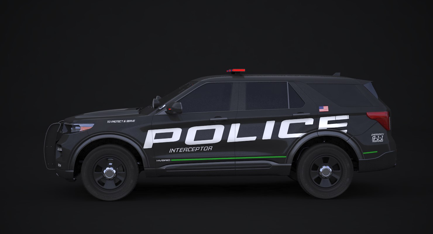 3D explorer 2020 police interceptor - TurboSquid 1422850