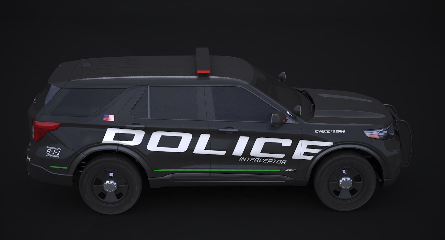 3D explorer 2020 police interceptor - TurboSquid 1422850