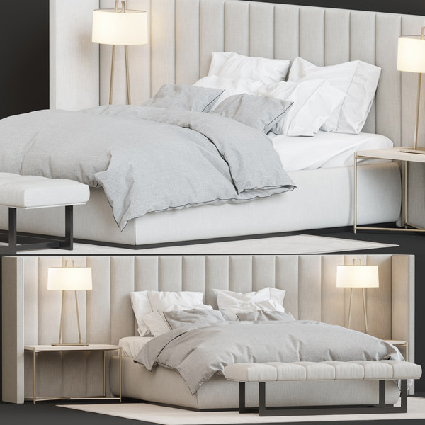 3D model realistic minotti close writing desk - TurboSquid 1338736