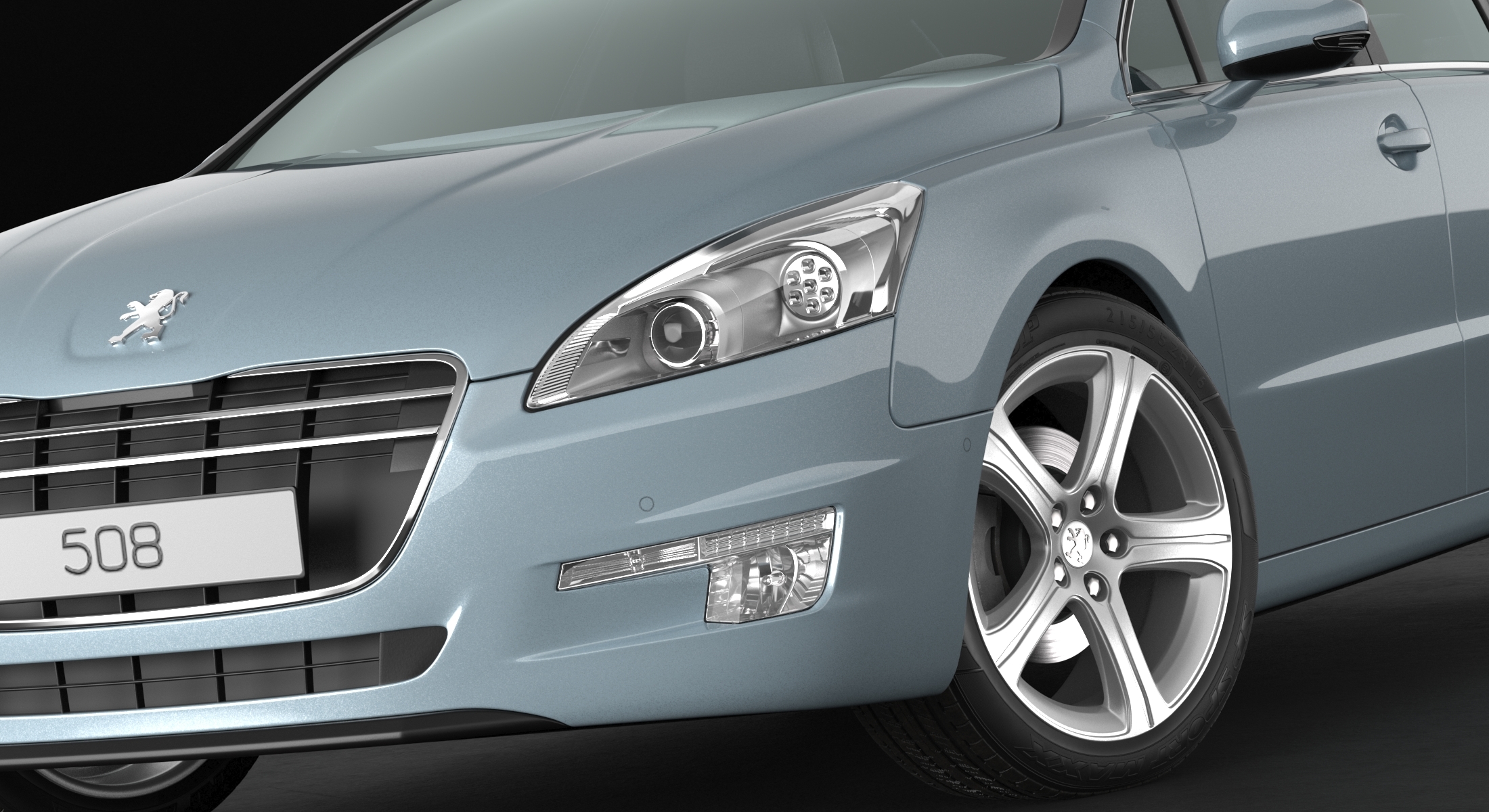 modèle 3D de Peugeot 508 2013 bleu métallisé - TurboSquid 1423078