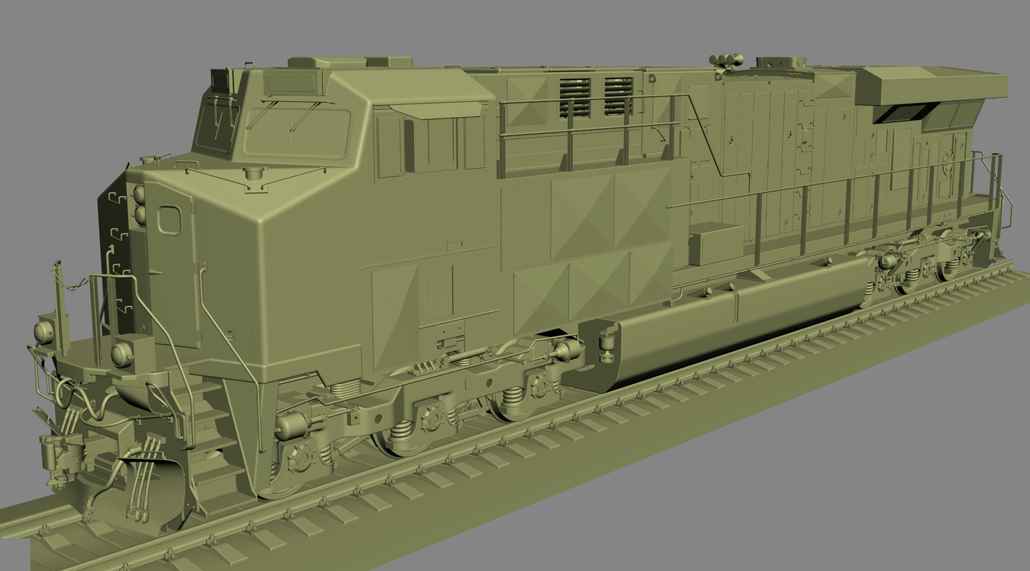 Locomotive ge es44ac union pacific 3D model - TurboSquid 1423025