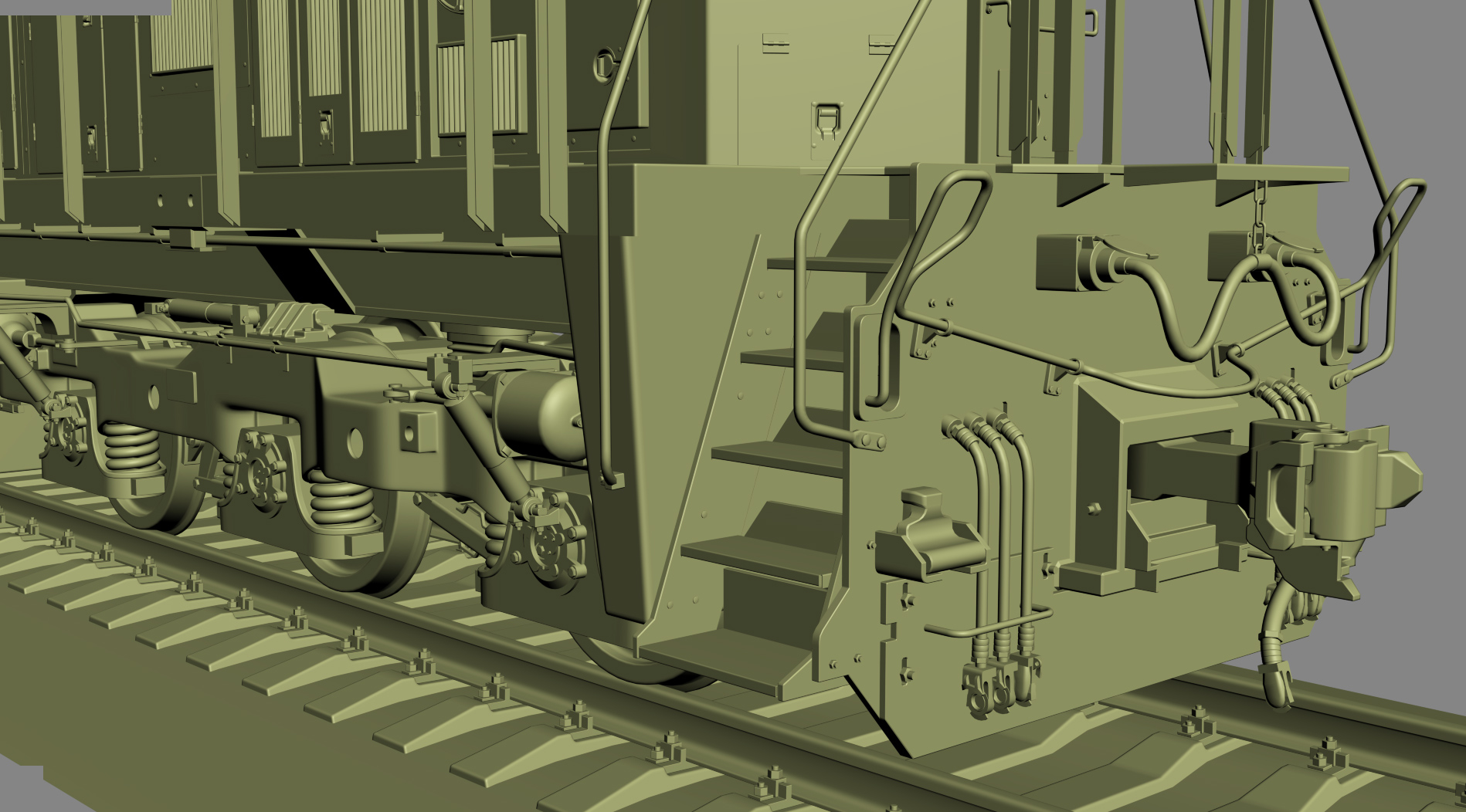 Locomotive ge es44ac union pacific 3D model - TurboSquid 1423025