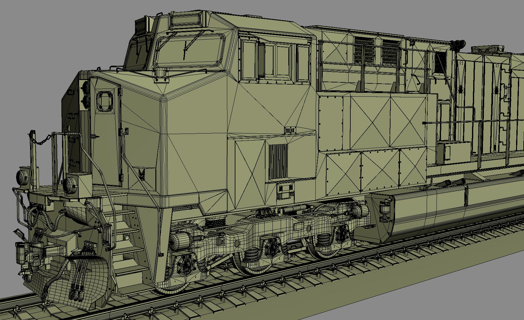 Locomotive ge es44ac union pacific 3D model - TurboSquid 1423025