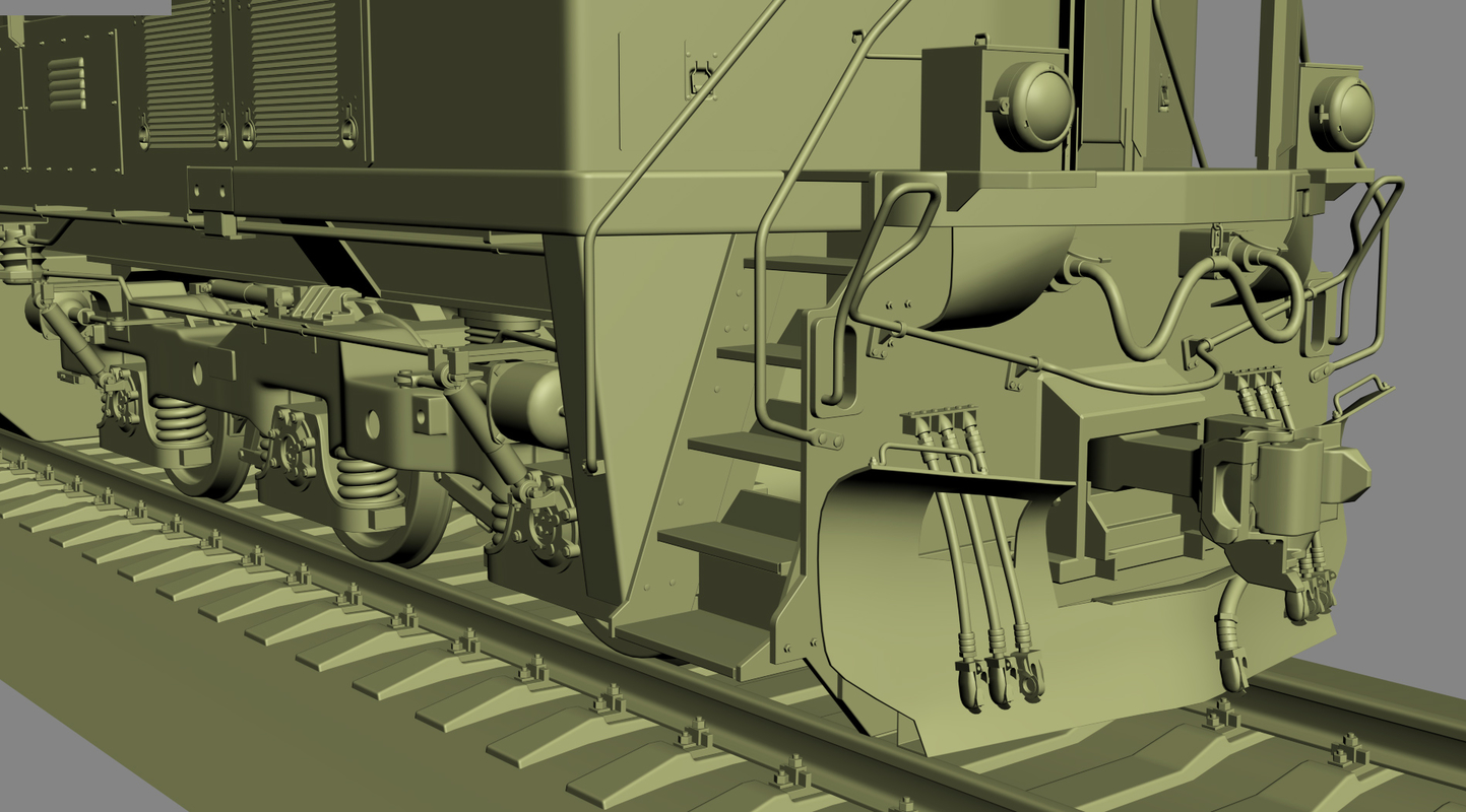 Locomotive ge es44ac union pacific 3D model - TurboSquid 1423025