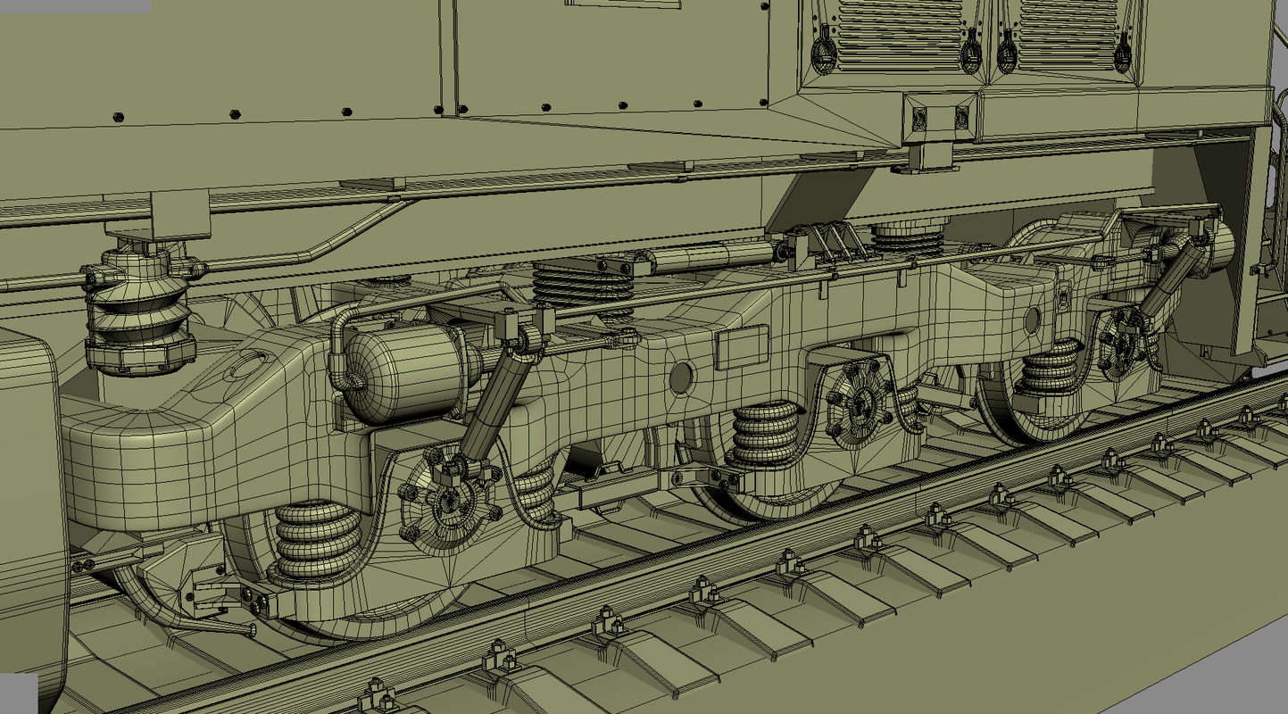 Locomotive ge es44ac union pacific 3D model - TurboSquid 1423025
