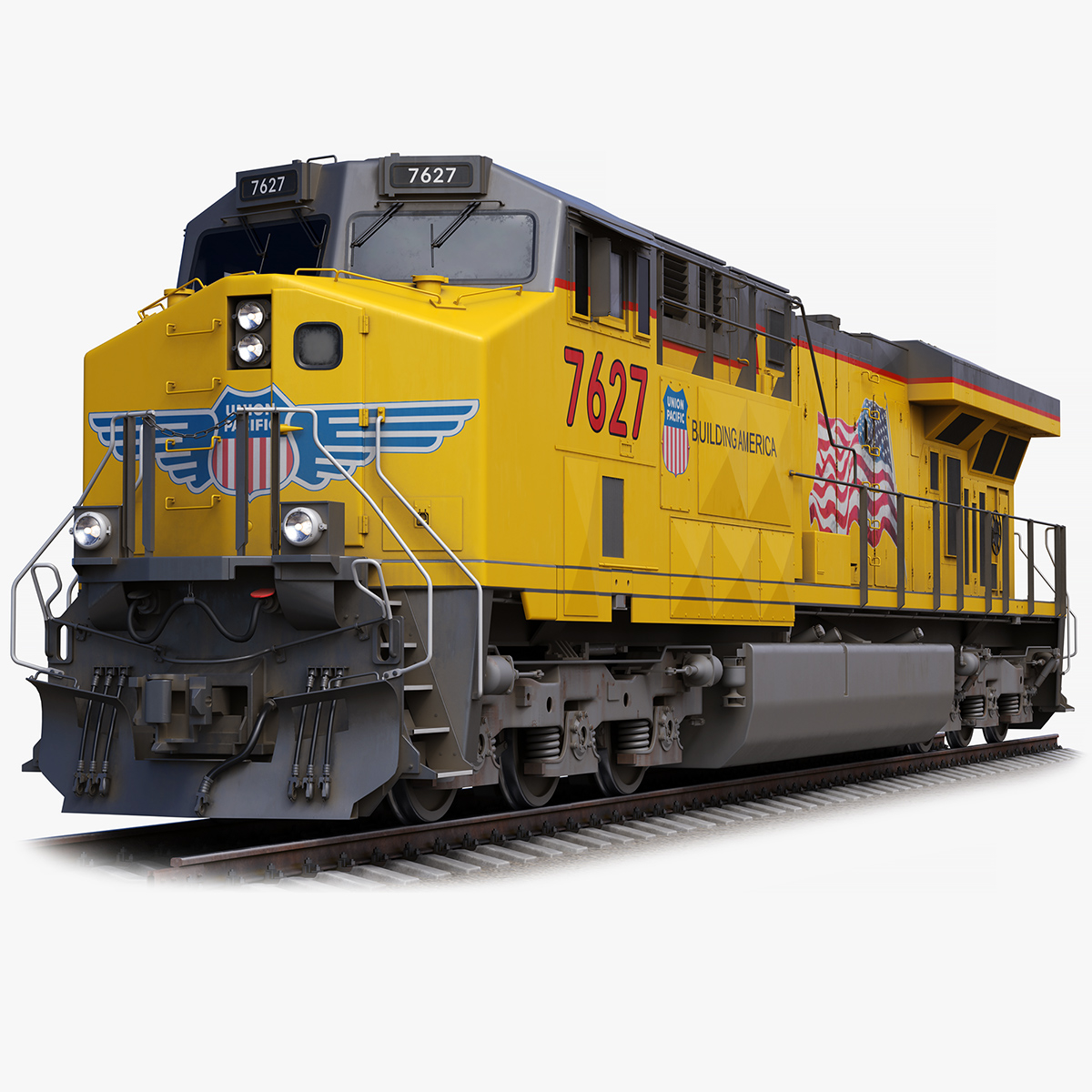 Locomotive ge es44ac union pacific 3D model - TurboSquid 1423025