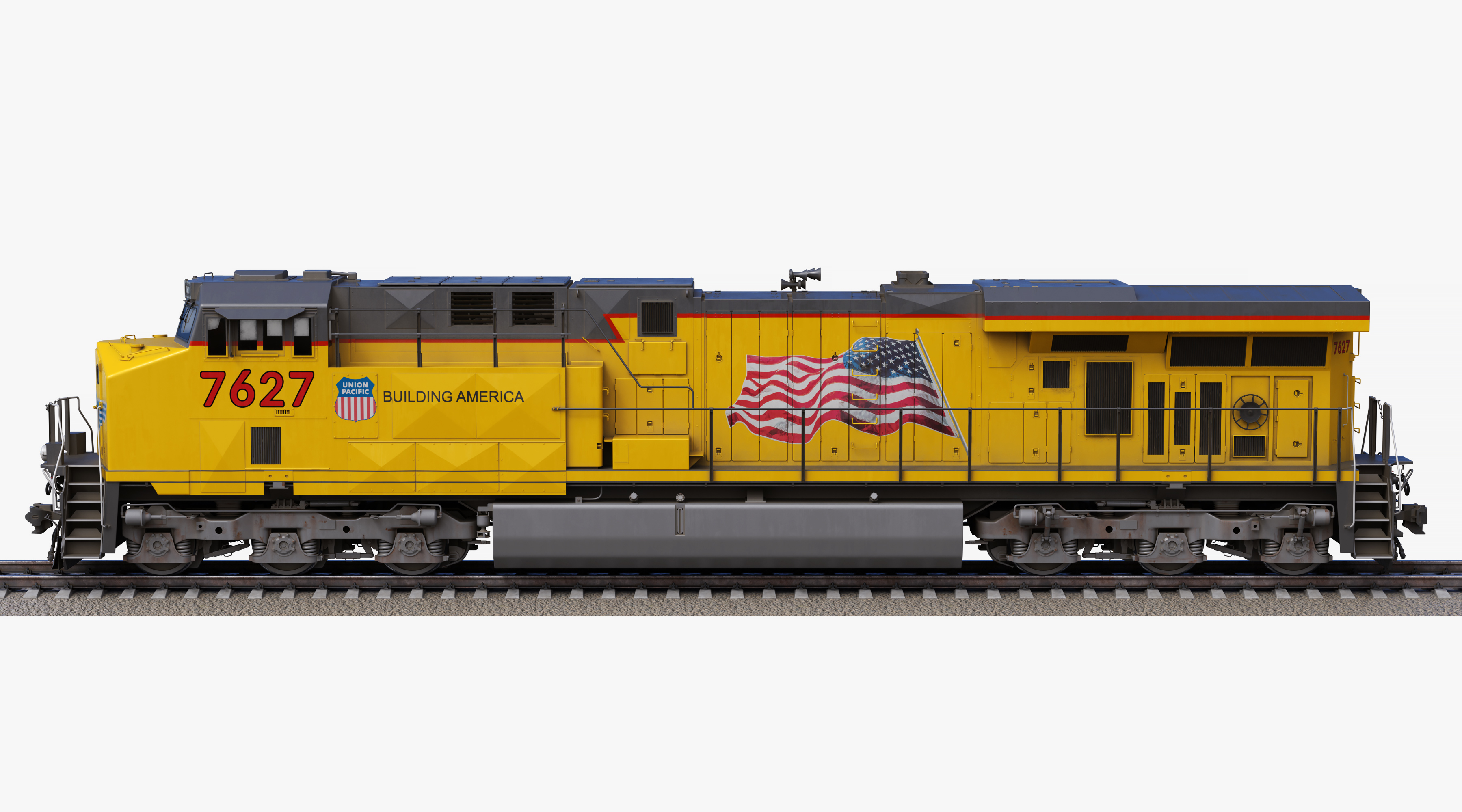 Locomotive ge es44ac union pacific 3D model - TurboSquid 1423025
