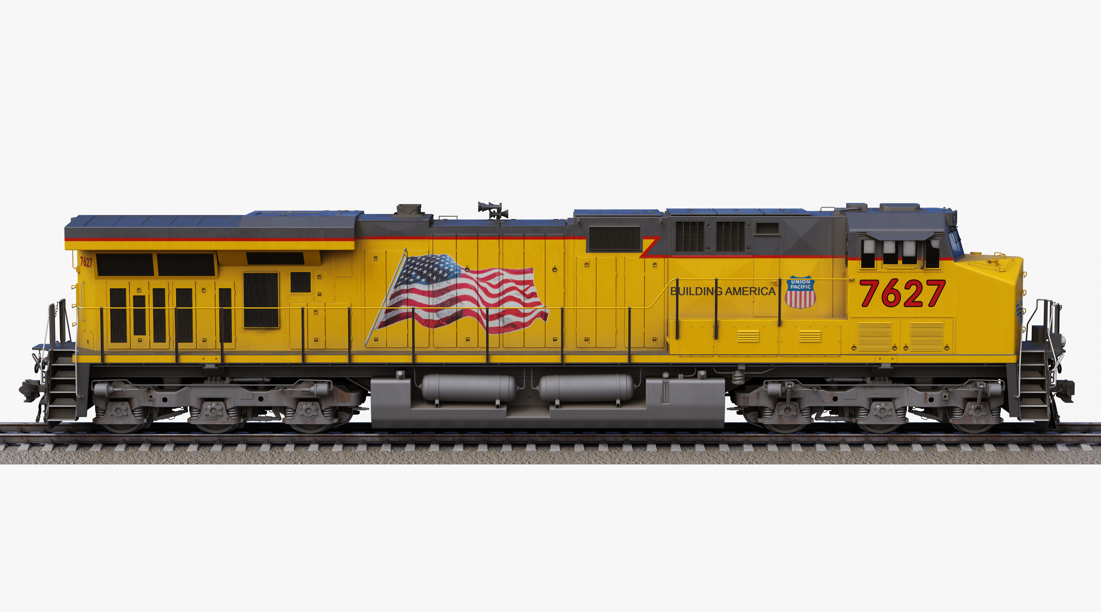 Locomotive ge es44ac union pacific 3D model - TurboSquid 1423025