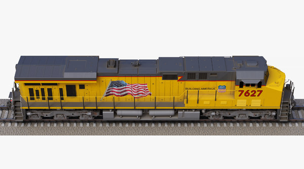 Locomotive ge es44ac union pacific 3D model - TurboSquid 1423025