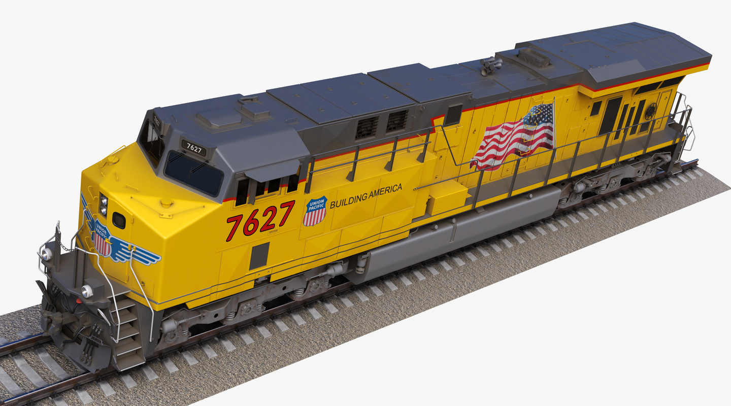 Locomotive ge es44ac union pacific 3D model - TurboSquid 1423025