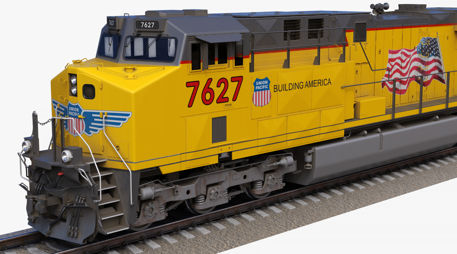 Locomotive ge es44ac union pacific 3D model - TurboSquid 1423025