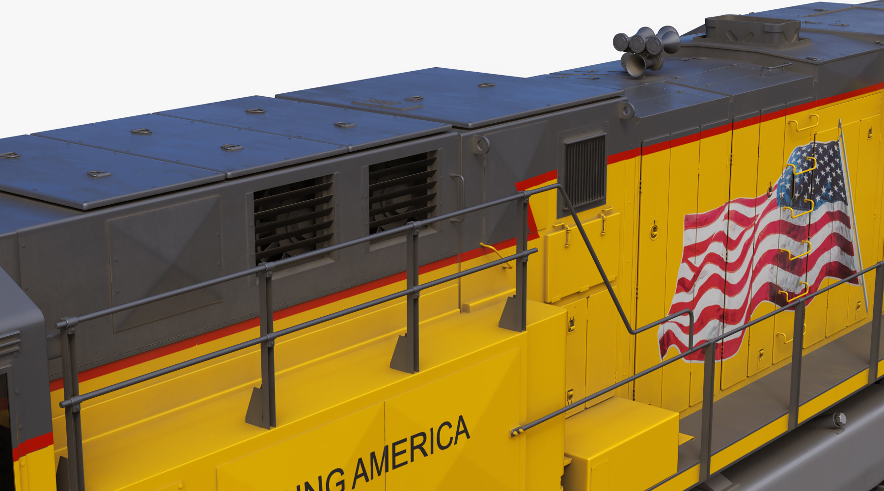 Locomotive ge es44ac union pacific 3D model - TurboSquid 1423025