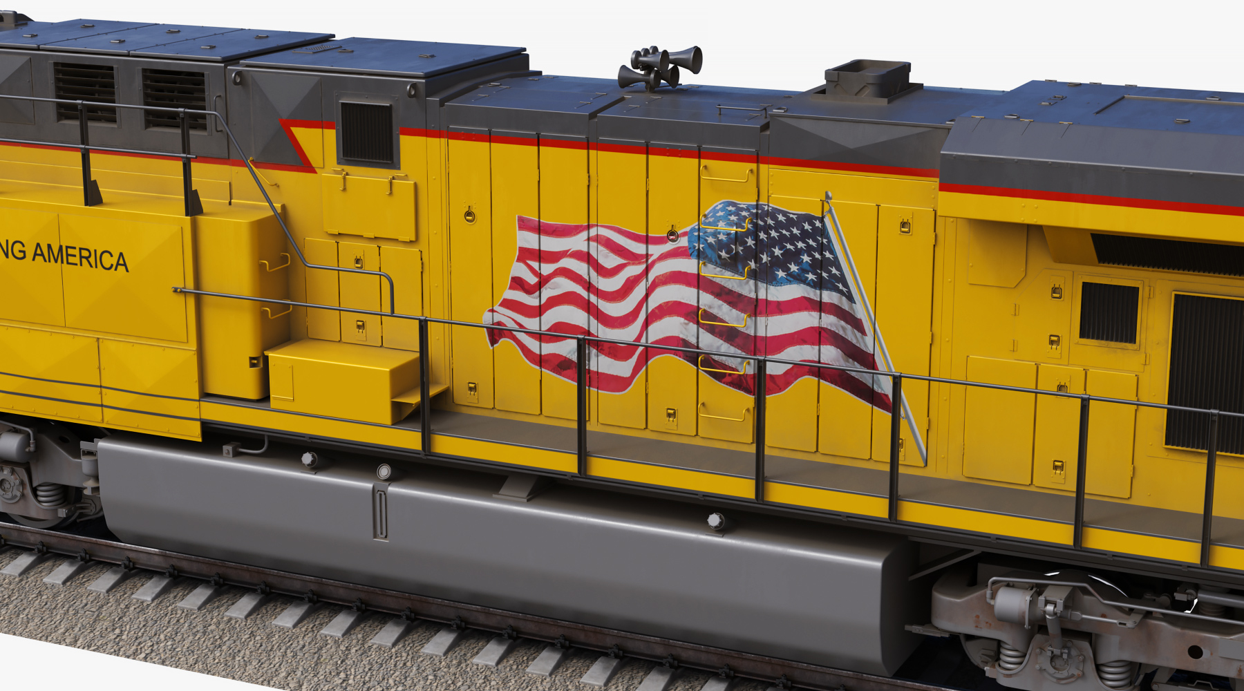 Locomotive ge es44ac union pacific 3D model - TurboSquid 1423025