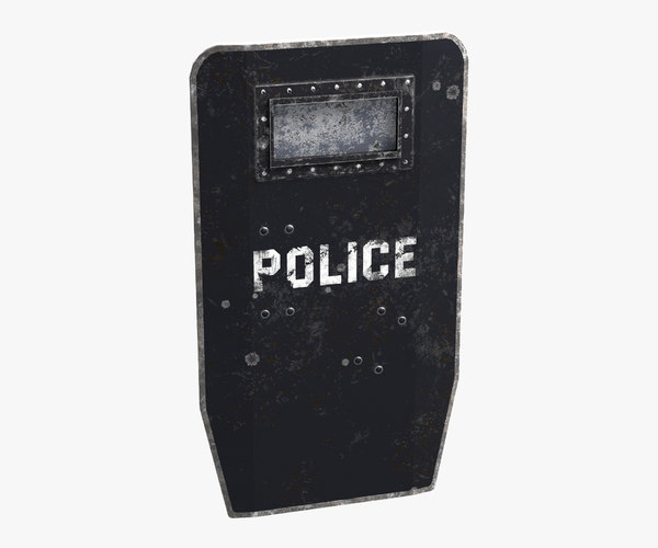 Riot shield 3D model - TurboSquid 1423091