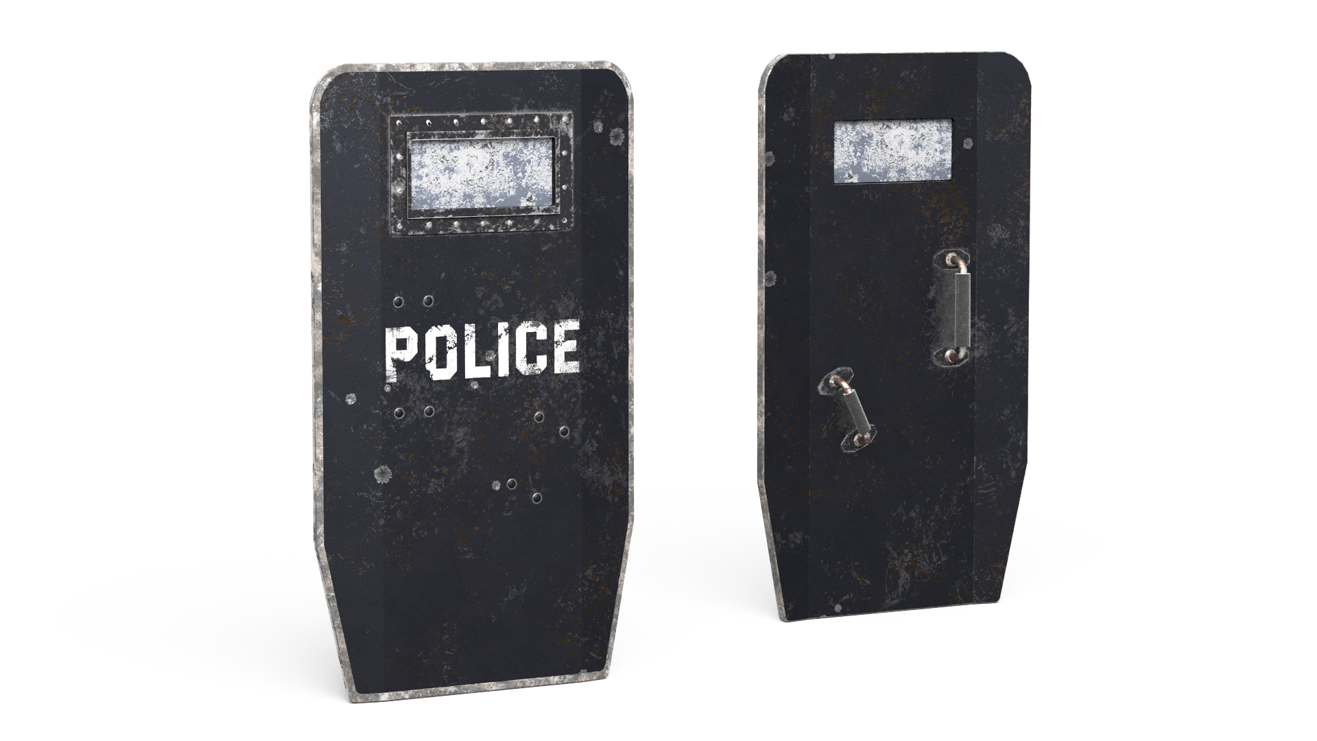 Riot shield 3D model - TurboSquid 1423091