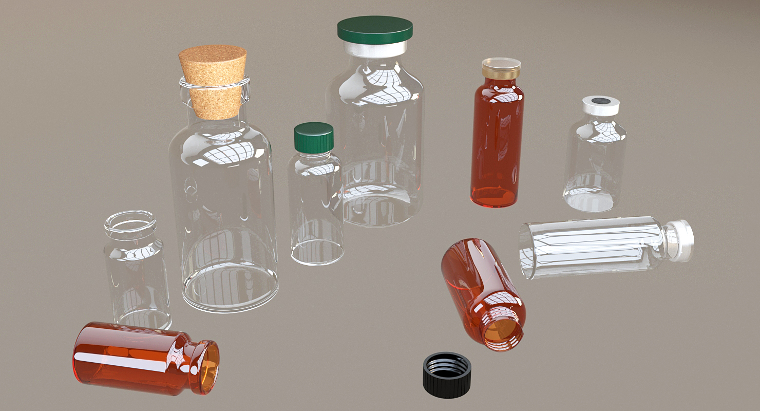 Vials pharmaceutical 3D model - TurboSquid 1423164