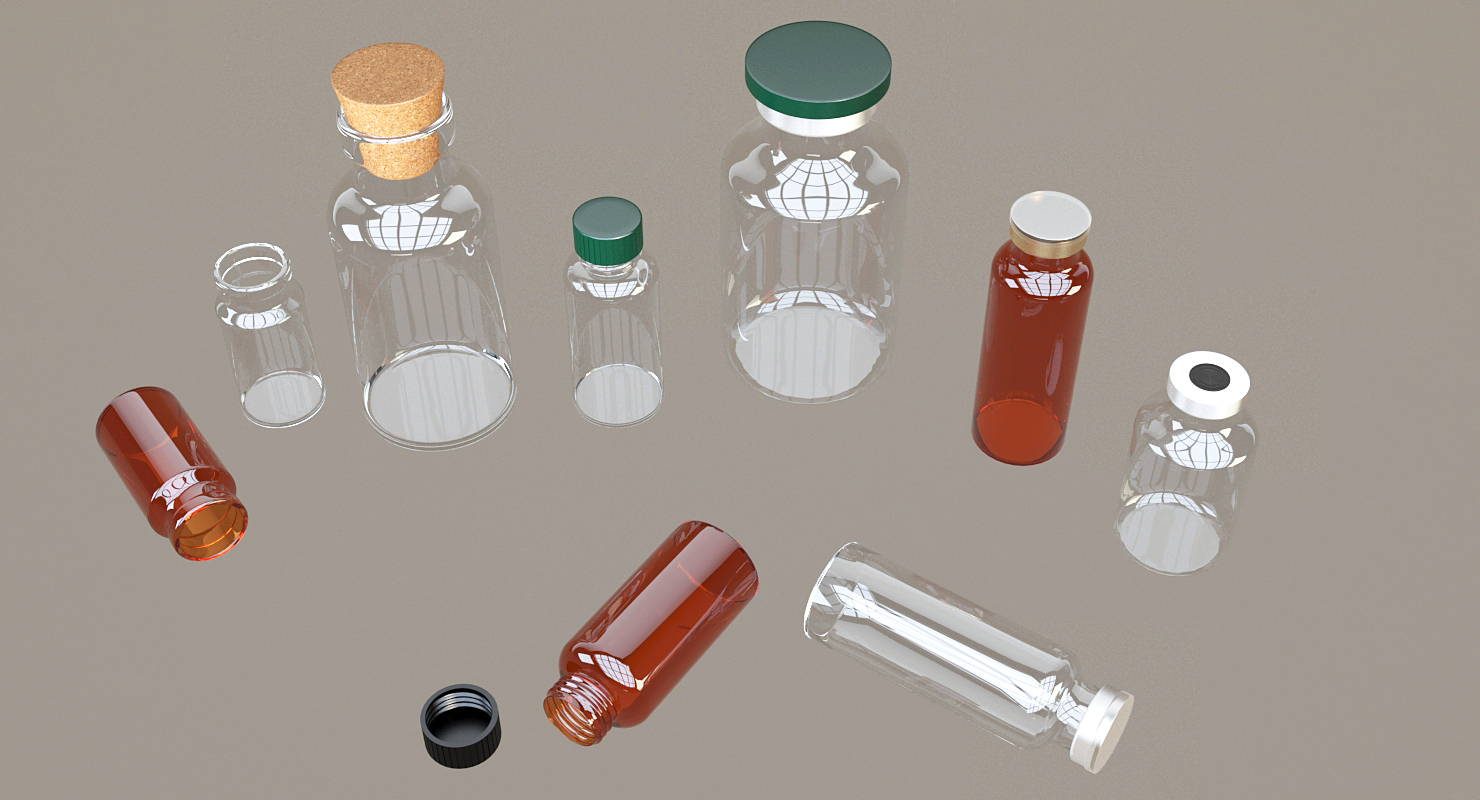 Vials pharmaceutical 3D model - TurboSquid 1423164