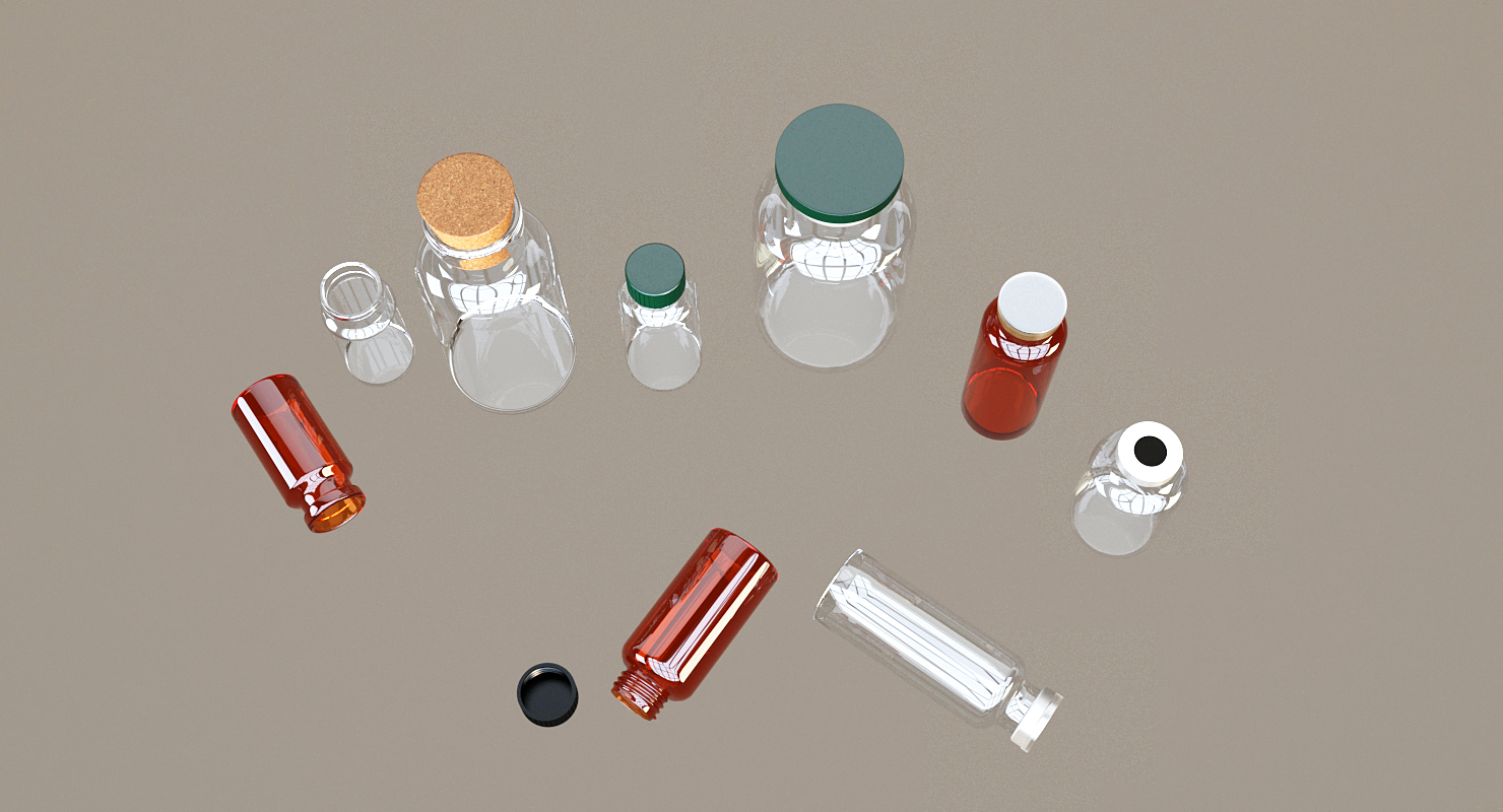 Vials pharmaceutical 3D model - TurboSquid 1423164