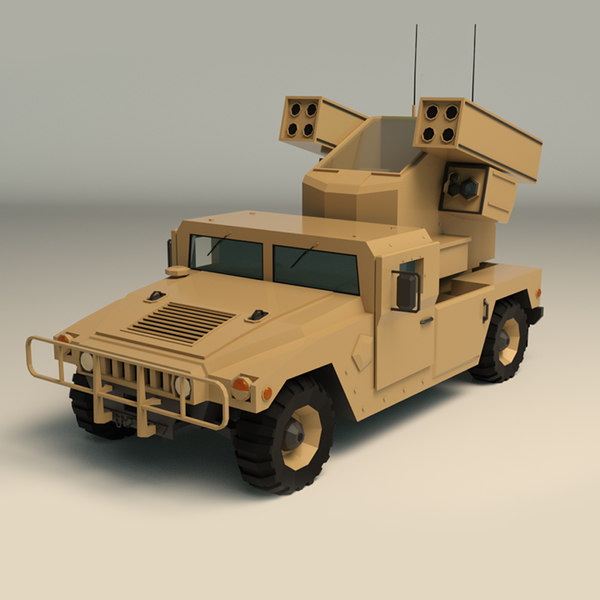 Low Poly Humvee 043D模型 - TurboSquid 1423152