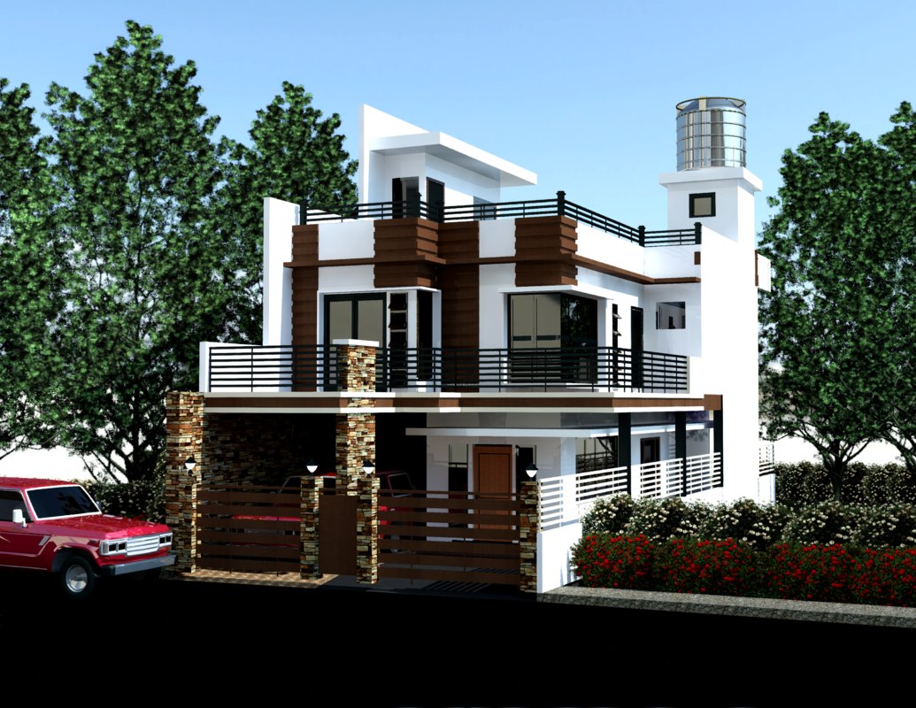 Storey residence 3D model - TurboSquid 1423192