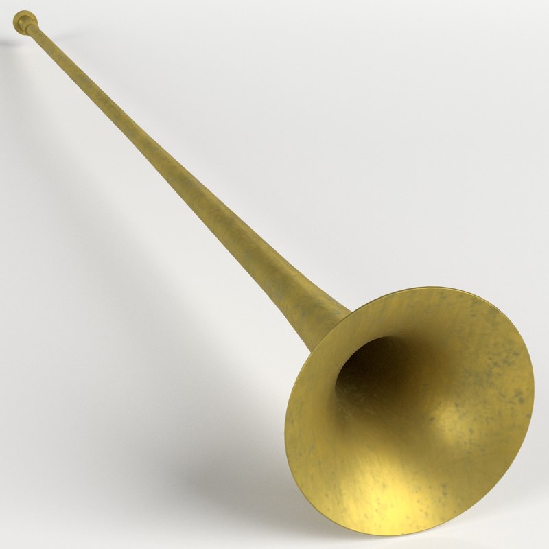 3D long trumpet model - TurboSquid 1423289